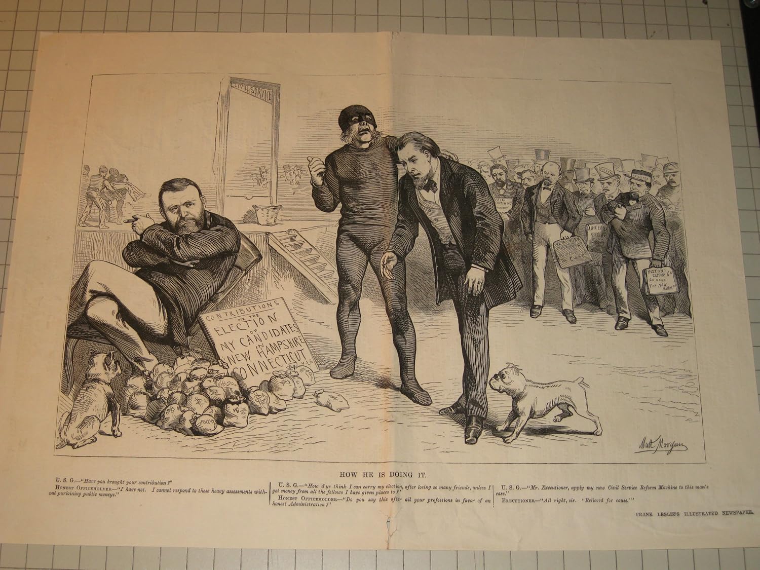 Amazon.com: 1872 Matt Morgan Cartoon Illustration of Ulysses S. Grant ...