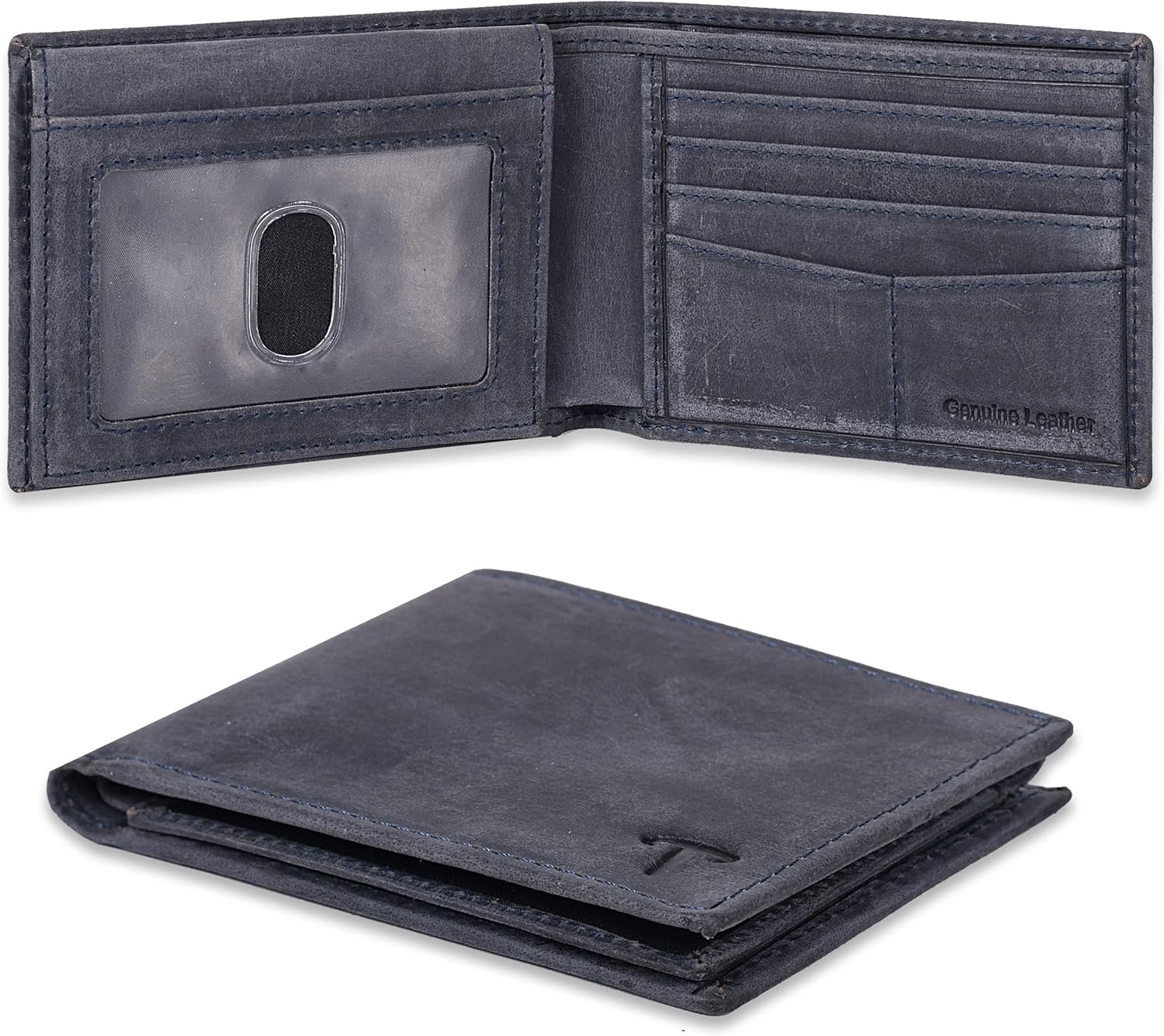 Amazon.com: Traversible Slim Wallet for Men RFID Leather Minimalist ...