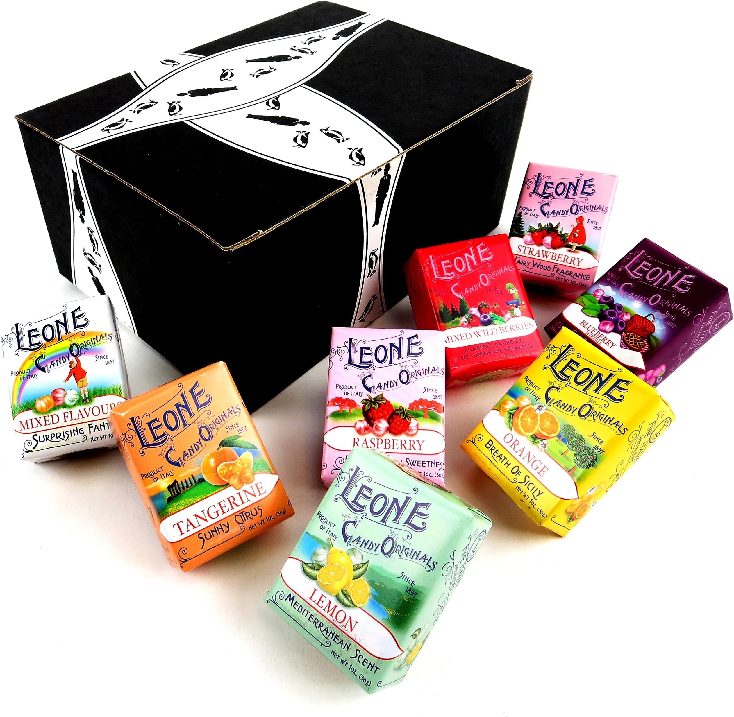 Amazon.com : Pastiglie Leone Fruit Pastilles 8-Flavor Variety: One 1 oz ...