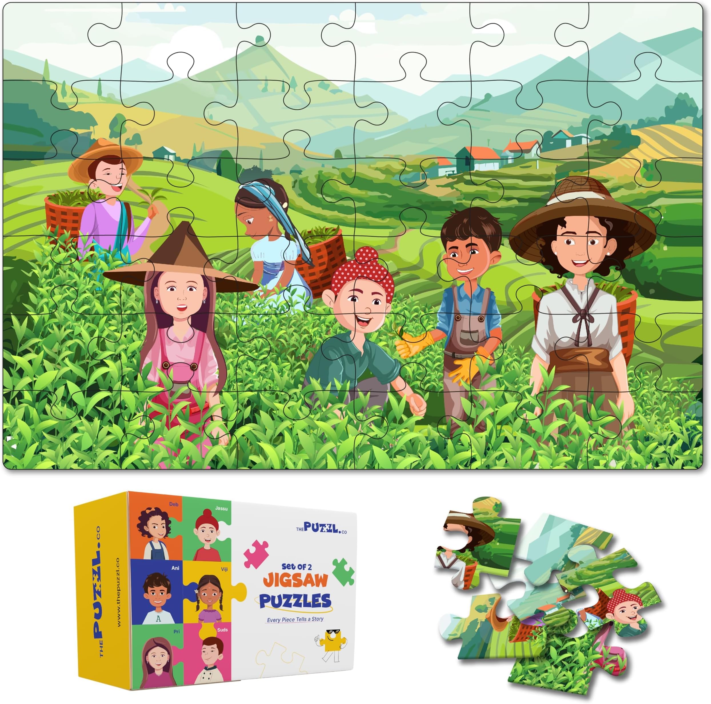Buy The Puzzl Co - 2 Jigsaw Puzzles in a Set with Activity Sheets ...