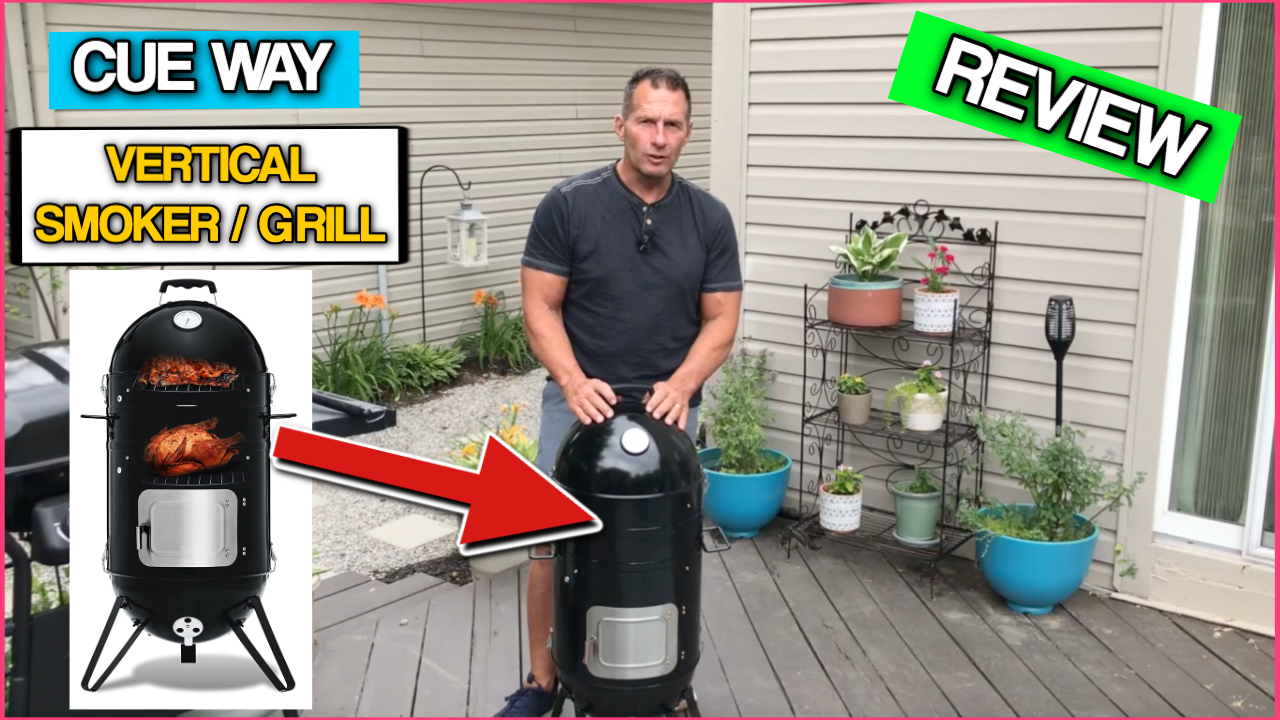 Watch CUE WAY K-1 Vertical Smoker Grill Combo BBQ Smoker on Amazon Live