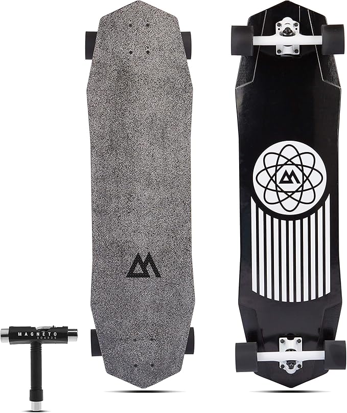 Amazon.com : Magneto 7 Ply Canadian Maple Longboards | 35” x 9” | for ...