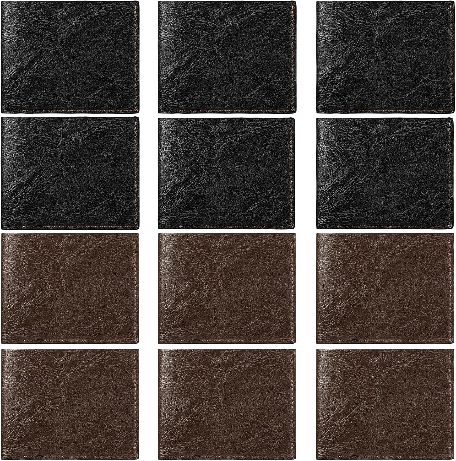 Amazon.com: VZZNN 12 Pieces Wallet for Men,Leather Men's Wallets Bulk ...