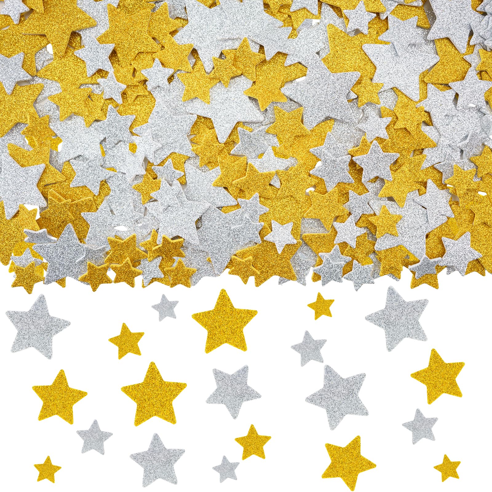 Amazon.com: Anwyll Star Stickers,360Pcs Glitter Foam Star Stickers,Self ...