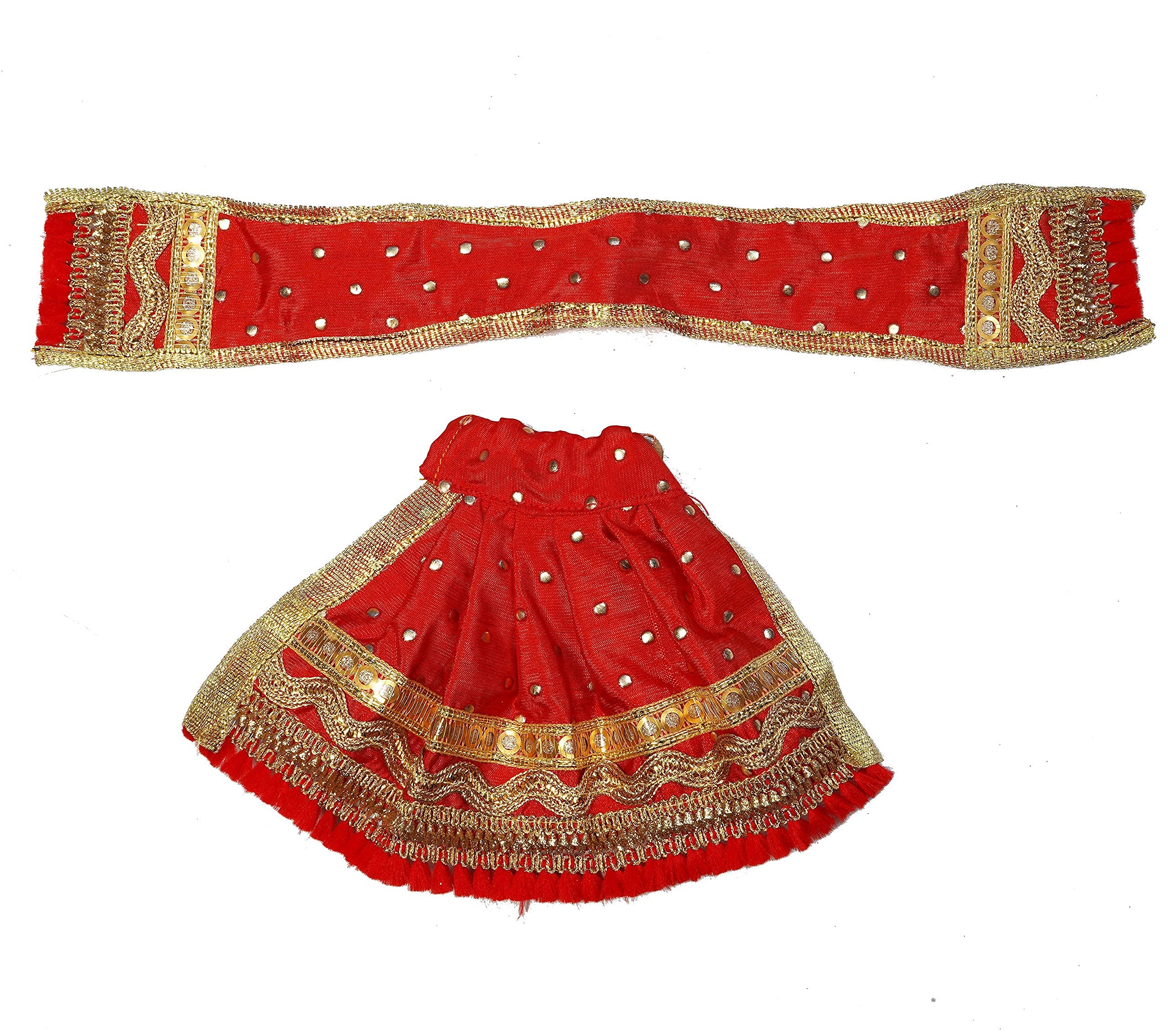 Na Navratri Maa Lehenga Chunri For Goddess Idol Dress Radha ...