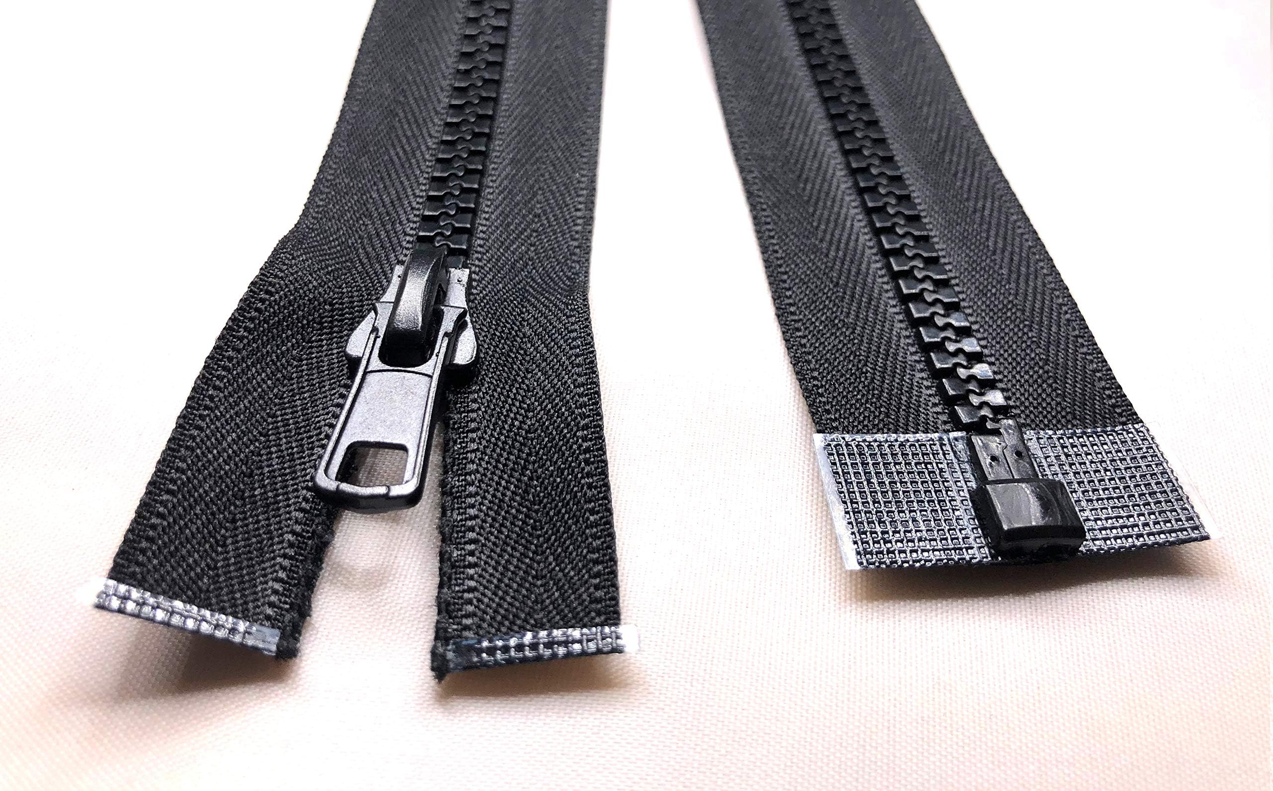 5 Pack x Closed END No.3 Nylon ZIPS *24 Colours* Zipper Sewing (Black x ...