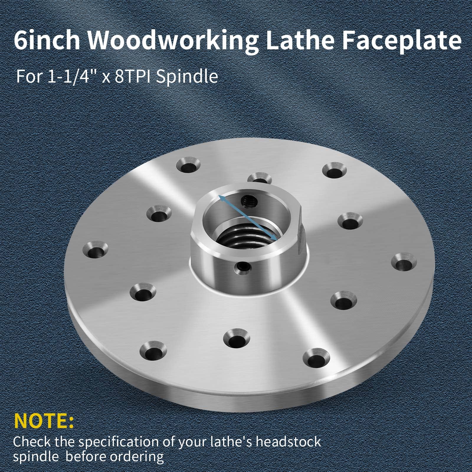Snapklik.com : SENDUO Woodworking 6" Lathe Faceplate