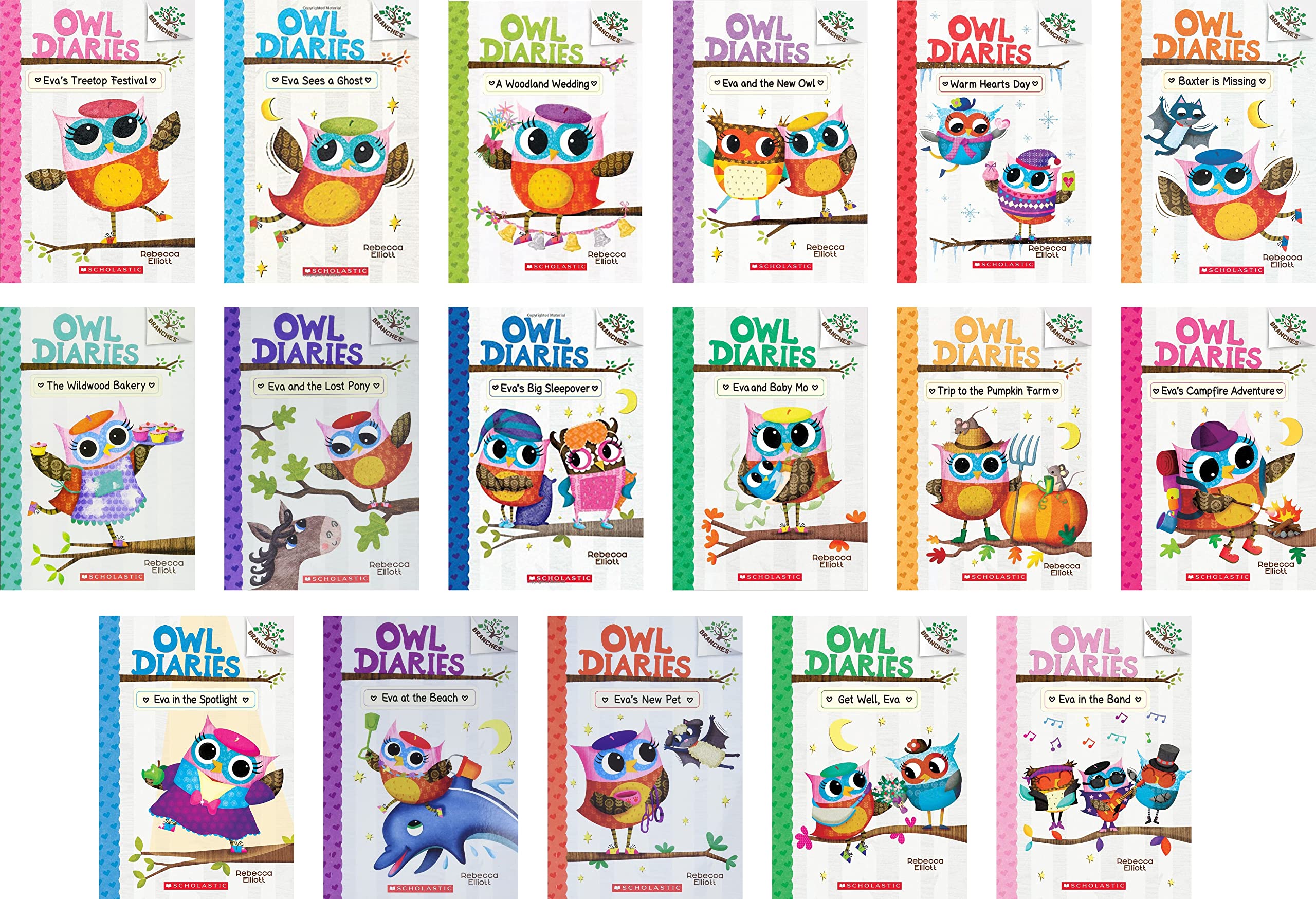 Owl Diaries Seventeen Branches Books Collection Set (Books 1-17 ...