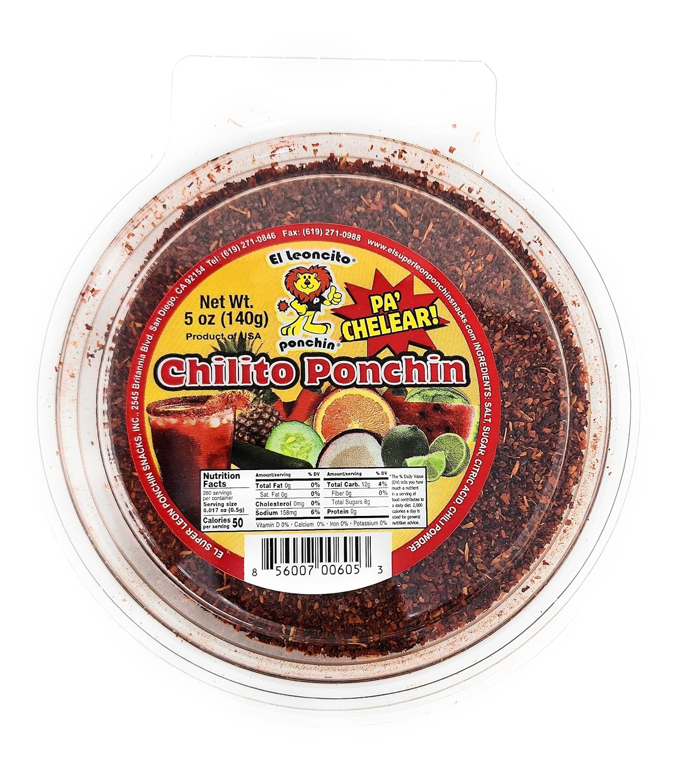 Amazon.com: El Leoncito Ponchin | Pa' Chelear | Chilito Ponchin | 1 Pack