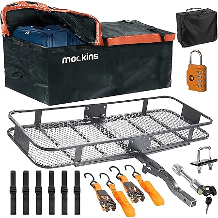 Amazon.com: OKLEAD 500 Lbs Heavy Duty Hitch Mount Cargo Carrier 60" x ...