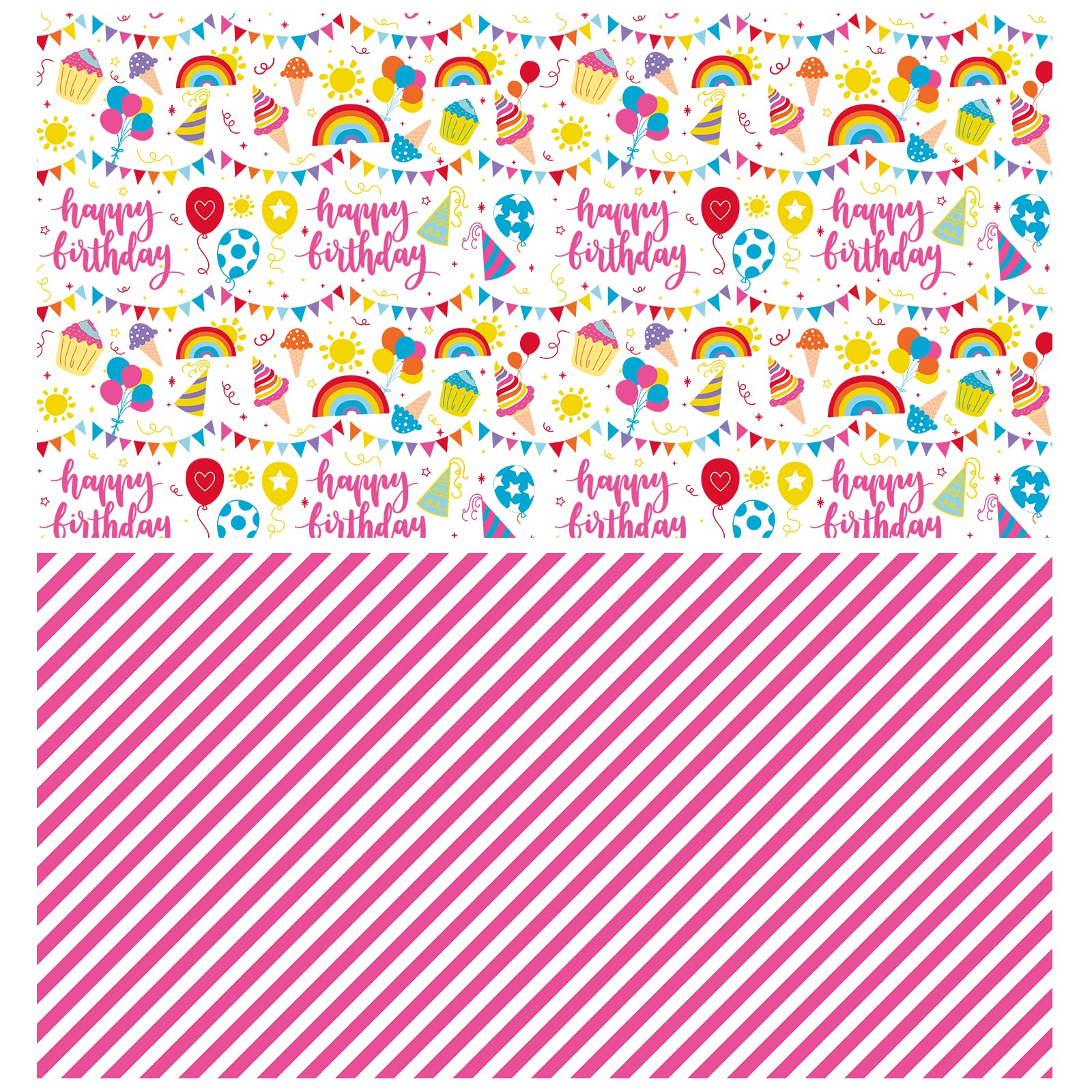 Snapklik.com : WRAPAHOLIC Reversible Birthday Wrapping Paper - Mini ...