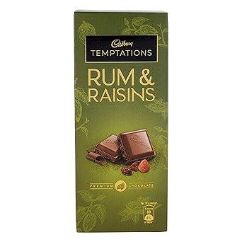 Cadbury Temptation Rum and Raisin Chocolate, 72 g : Amazon.in: Grocery ...