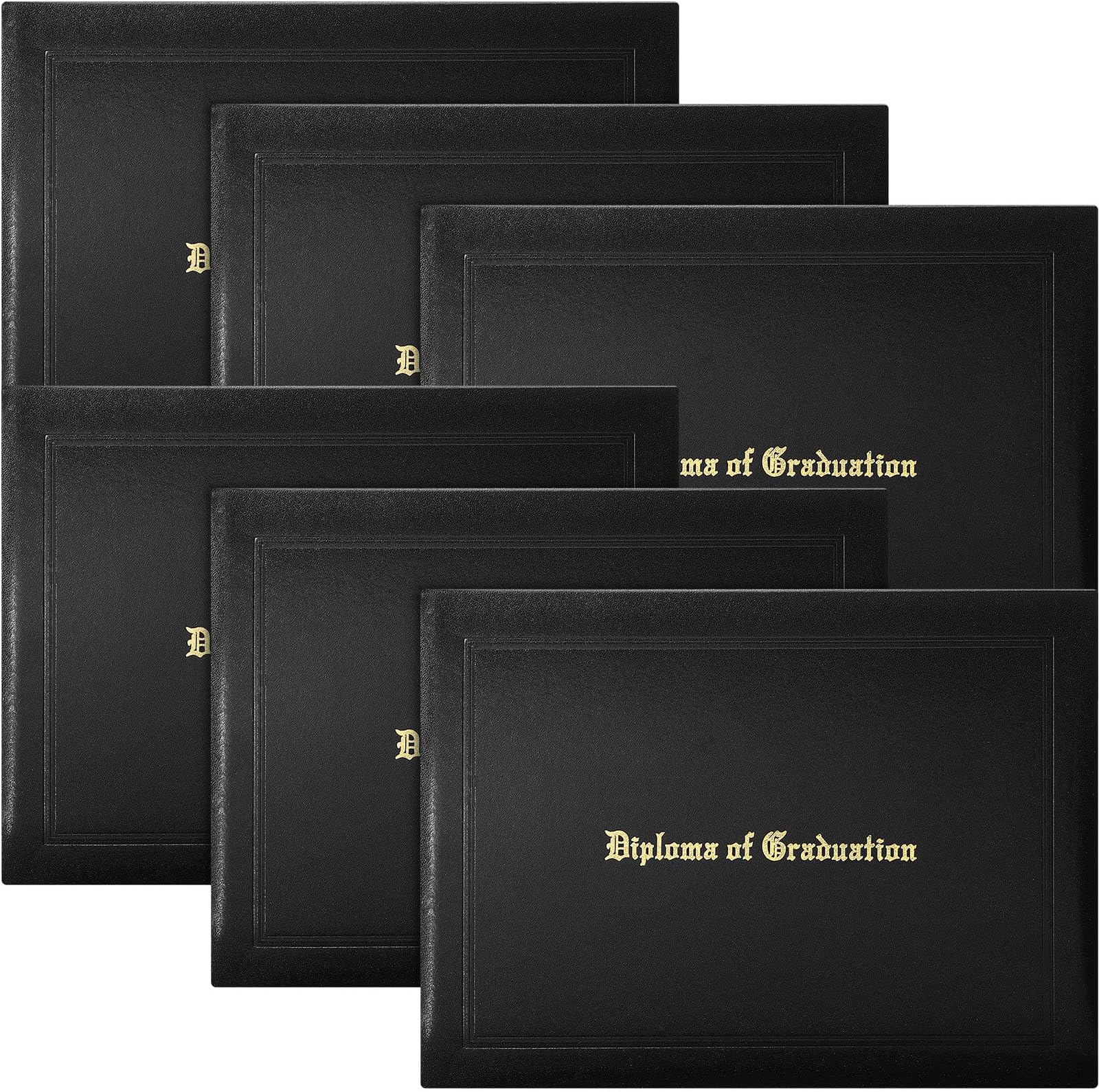Amazon.com : 6 Pack Graduation Diploma Cover 8.5 x 11 Inch Imprinted ...