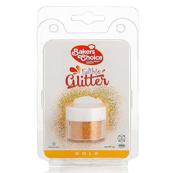 Amazon.com : Edible Gold Glitter Disco Dust - 7 grams - Decorating ...