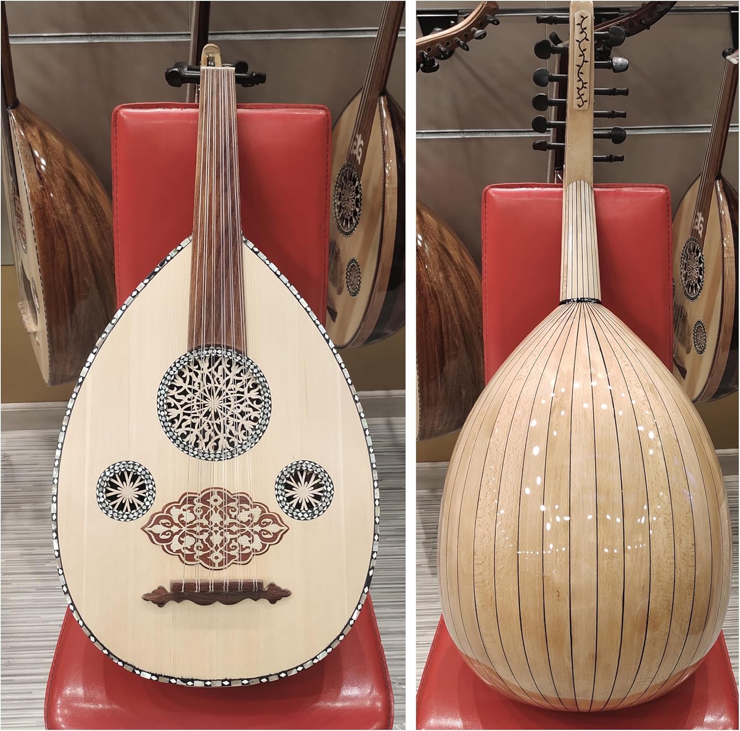 Amazon.com: Professional Arabic Oud musical insrument Ud Aoud come with ...