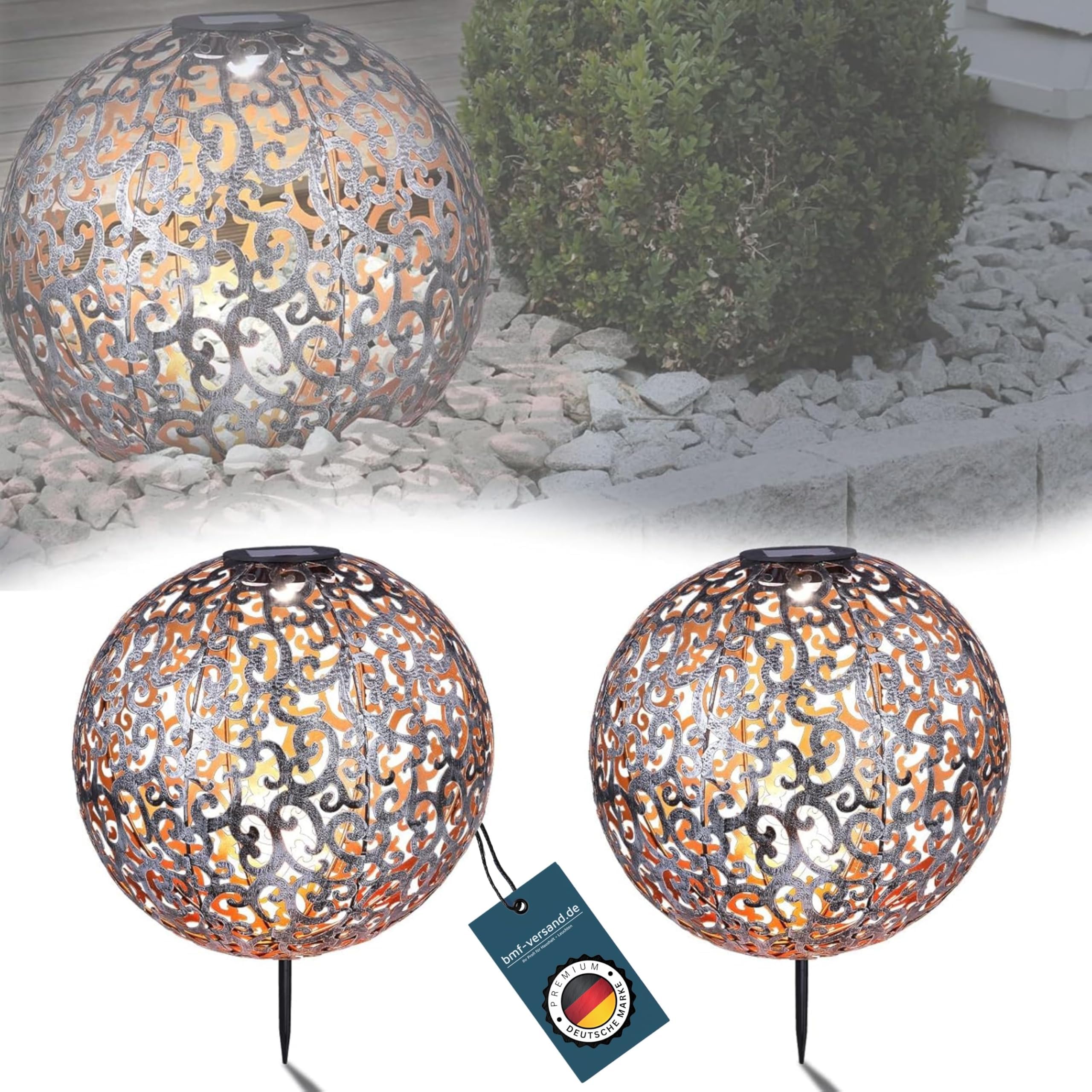 Solar Kugel Gartenleuchten