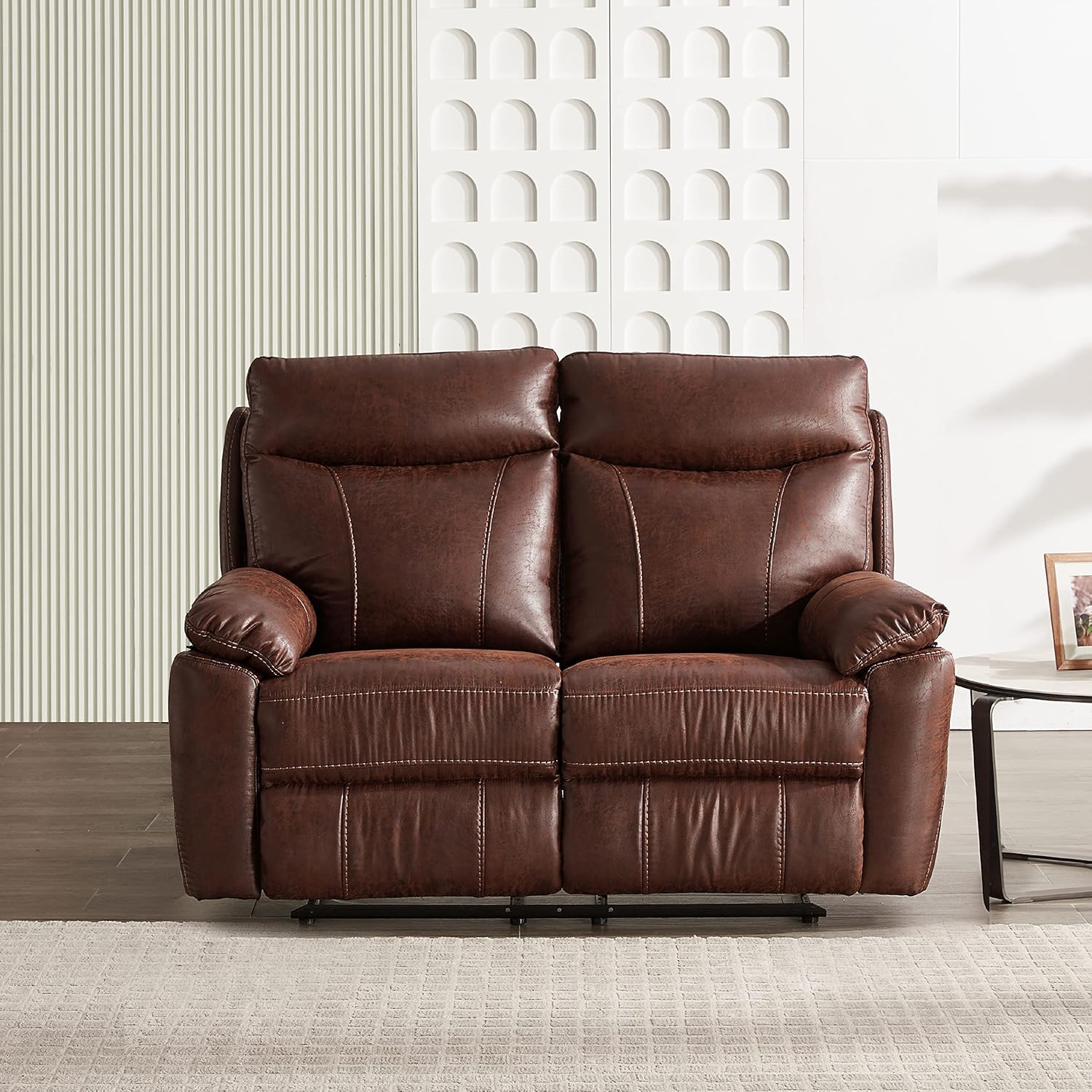 Amazon Brand - Solimo Ranttila Manual 2 Seater Leatherette Recliner ...