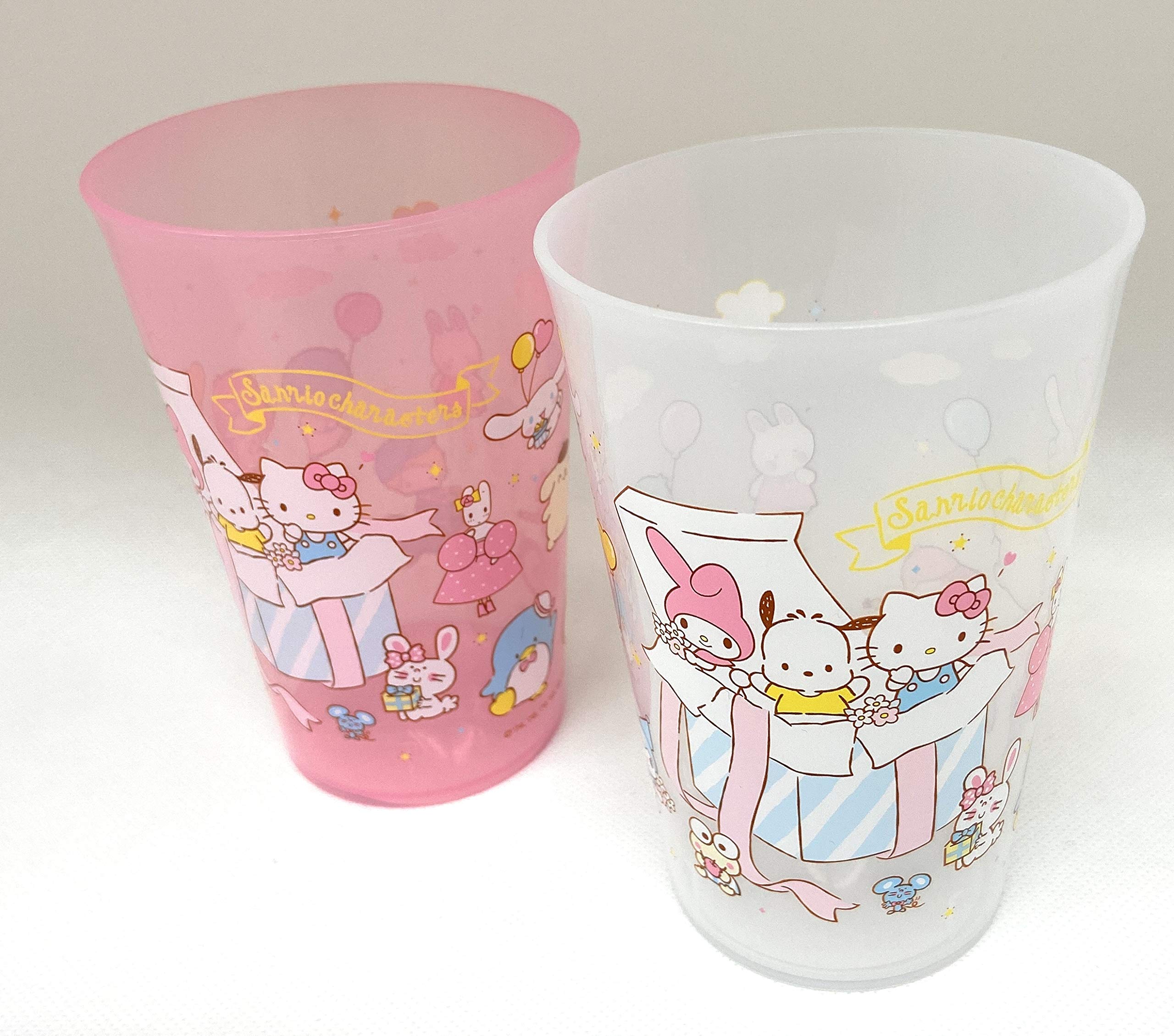Sanrio Characters Plastic Cups, Plastic Tumblers, 4.9in x 3.3in 15oz ...