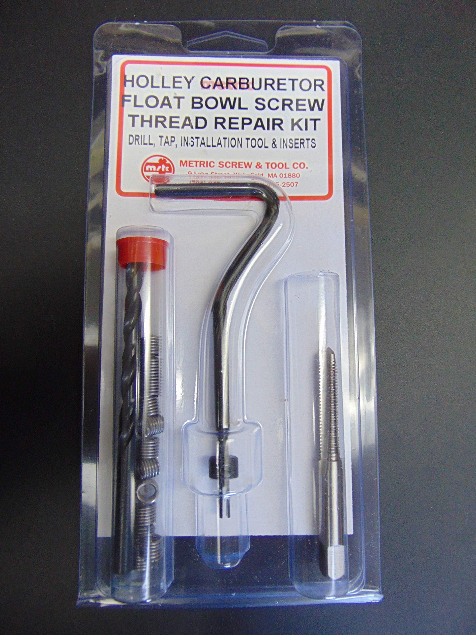 Amazon.com: Holley Carburetor Fuel Float Bowl Screw, HELICOIL Style ...