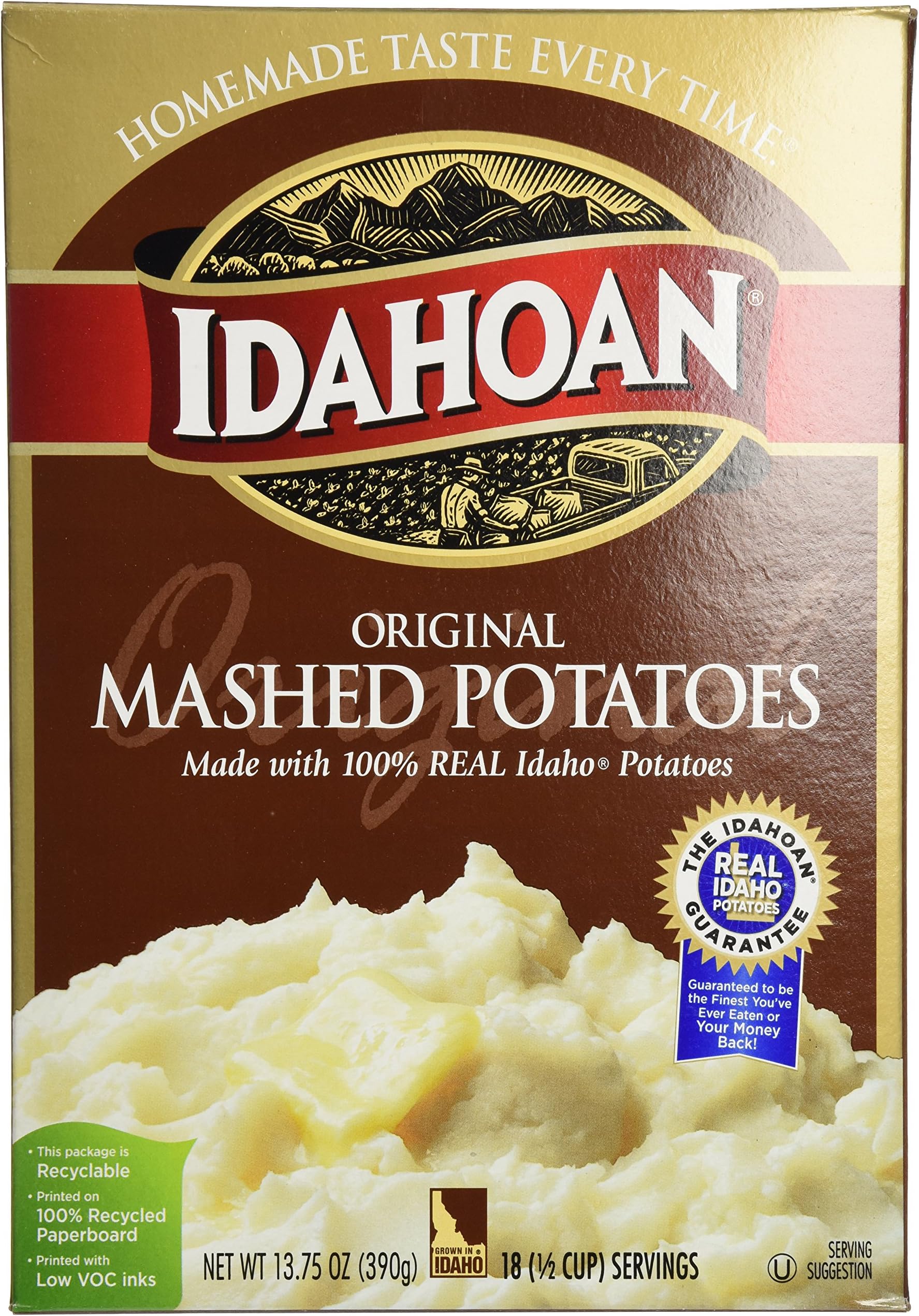 Amazon.com : Idahoan Mashed Potatoes, Original, 13.75 Oz : Grocery ...