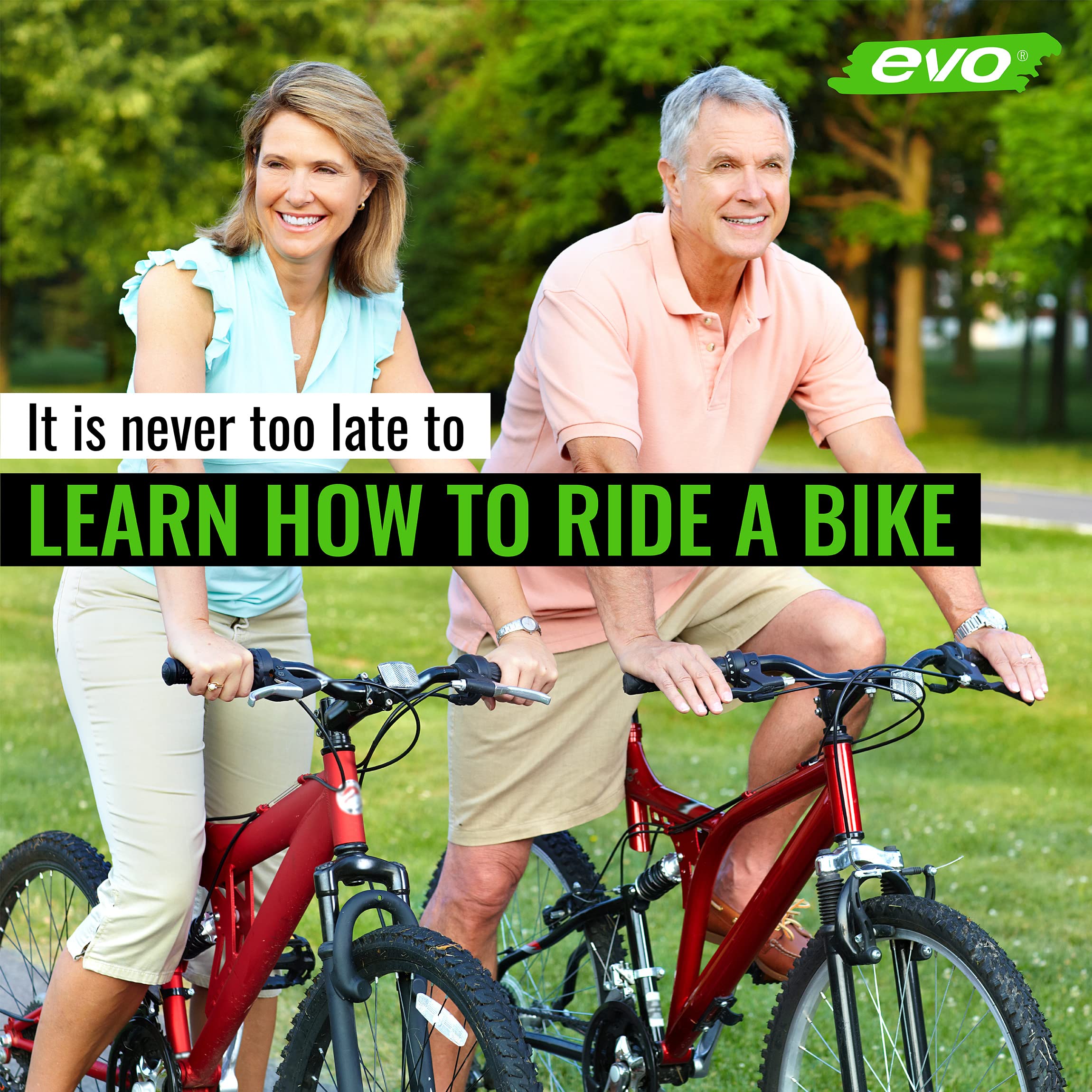 EVO Bike Heavy Duty Training Wheels Fits 20” to 26” Adult Bicycles ...