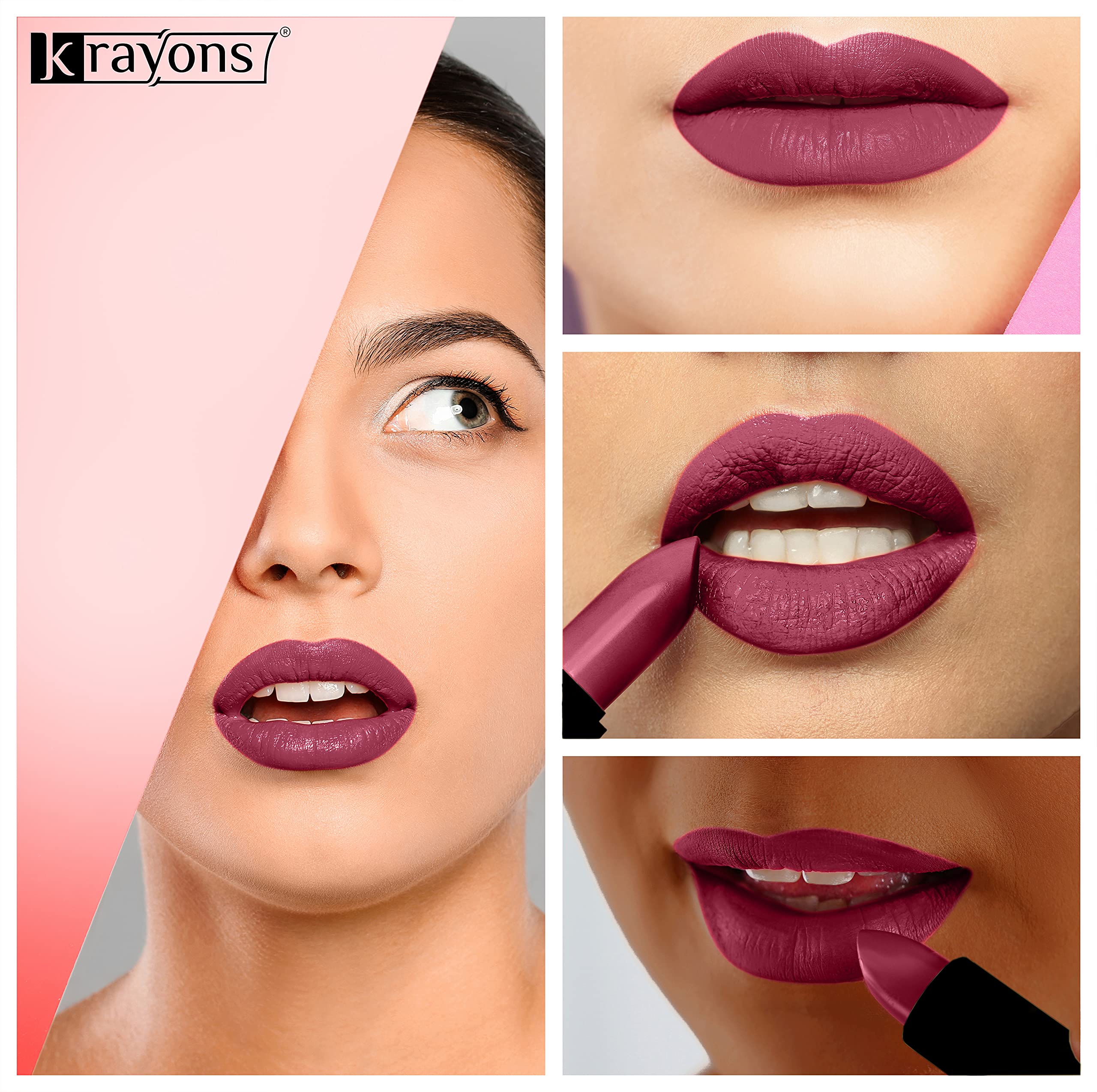 Buy Krayons Cute Pop Matte Lipstick, Waterproof, Smudgeproof ...