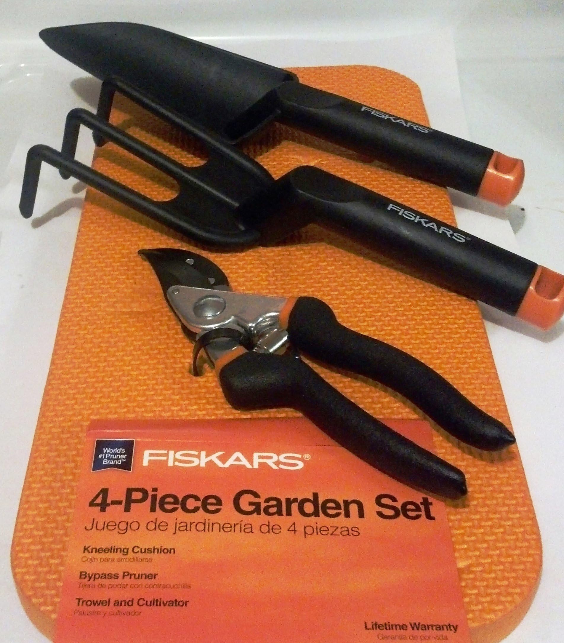 Amazon.com : Fiskars 4-piece Garden Set : Garden Tool Sets : Patio ...