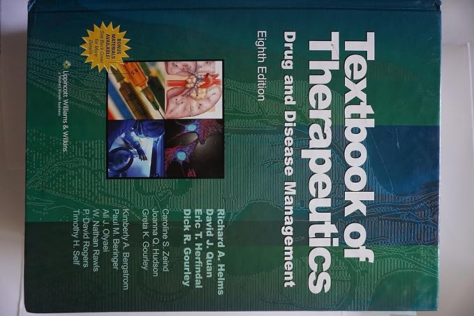 Textbook of Therapeutics: Drug And Disease Management: 9780781757348 ...