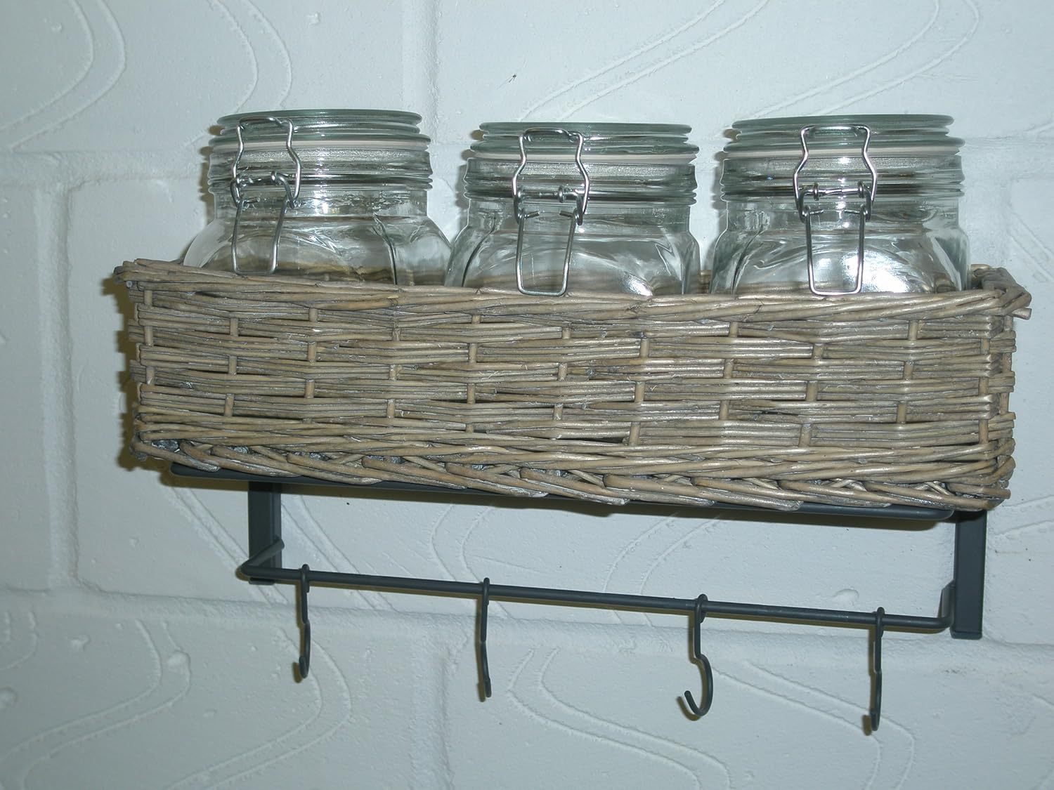 Country Kitchen Traditional Storage Jar set and Untensil Holder ...