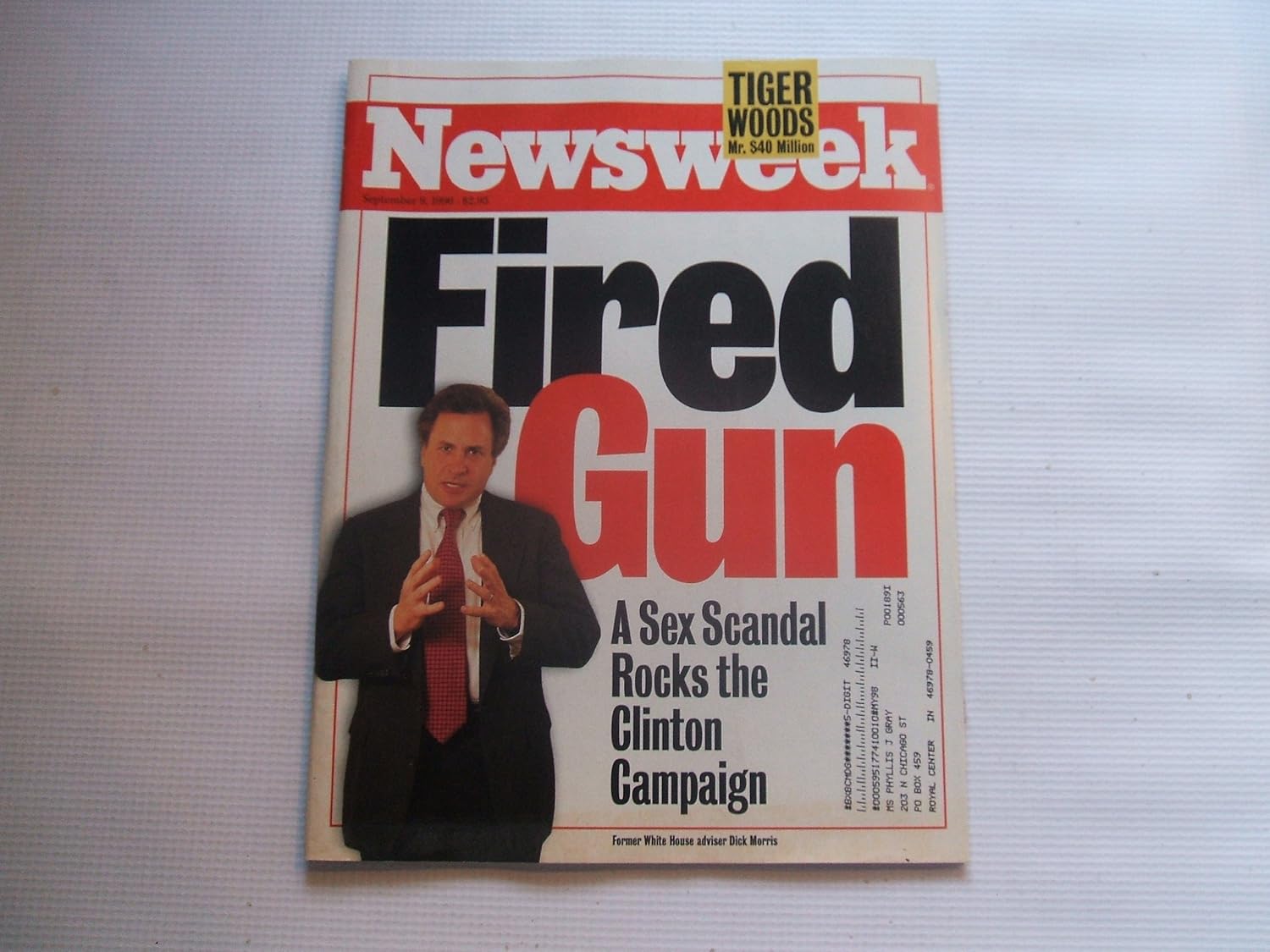 Newsweek September 9, 1996 (FIRED GUN - A SEX SCANDAL ROCKS THE CLINTON ...
