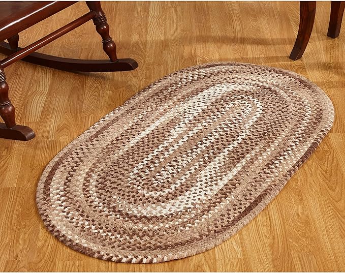 Amazon.com: Better Trends Ombre Braided Area Rug, 20" x 30" Oval ...