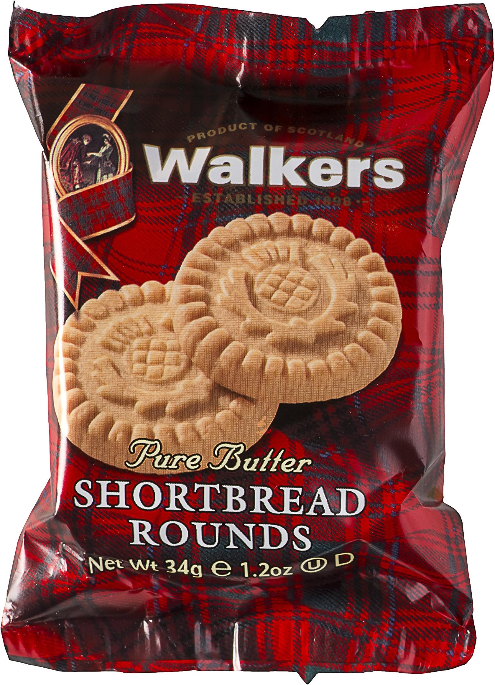 Amazon.com: Walker's Shortbread Rounds 2 Count, All-Butter Shortbread ...