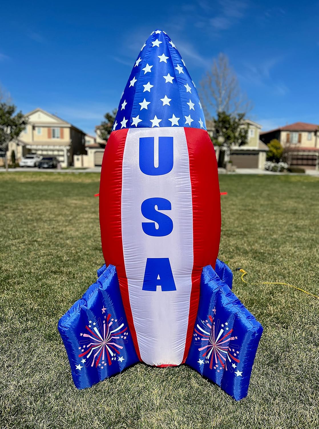 Amazon.com: 6 Foot Tall Patriotic Independence Day 4th of July ...