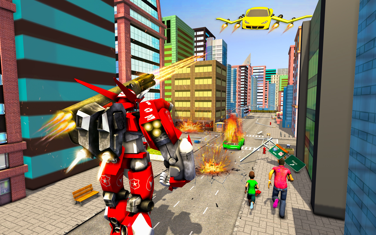 Real Flying Car Transformation Robot Simulator:Amazon.co.uk:Appstore ...