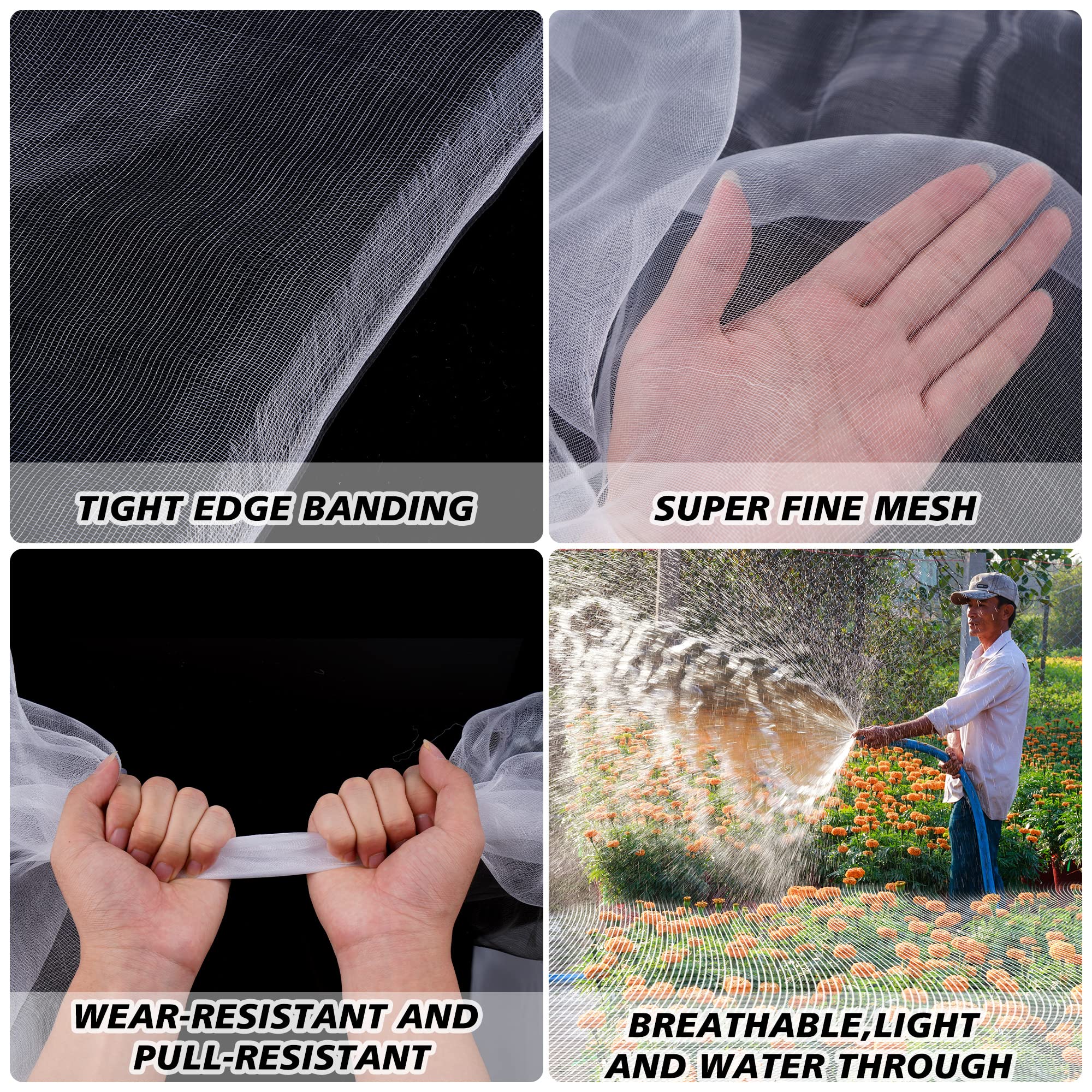 Snapklik.com : Garden Netting,8x33Ft Mosquito Insect Birds Animals ...