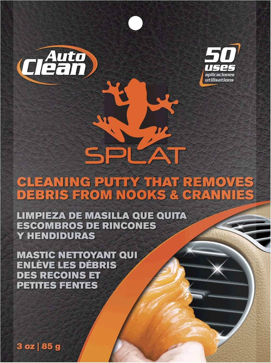 Amazon.com: Vdera SPLAT-AC-3P Splat Orange Auto-Clean Cleaning Putty ...