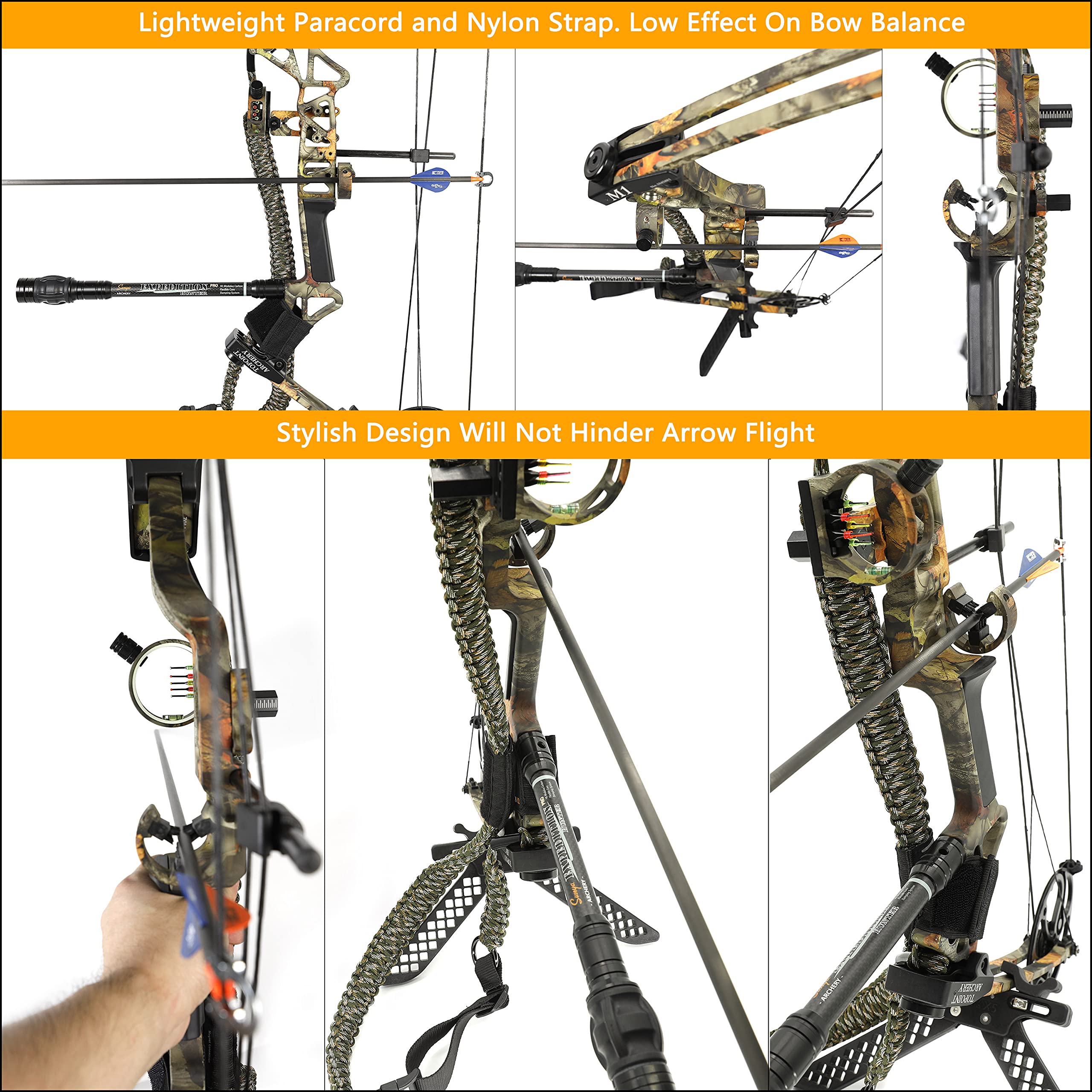 Snapklik.com : Sunya Paracord Compound Bow Sling
