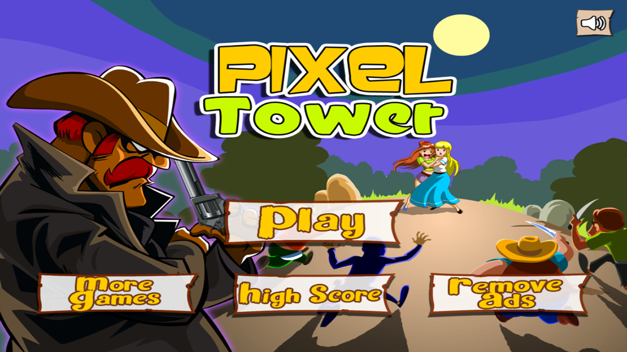 Cowboy Pixel Tower FREE - Knock Them Off And Crush The Structure! - App ...