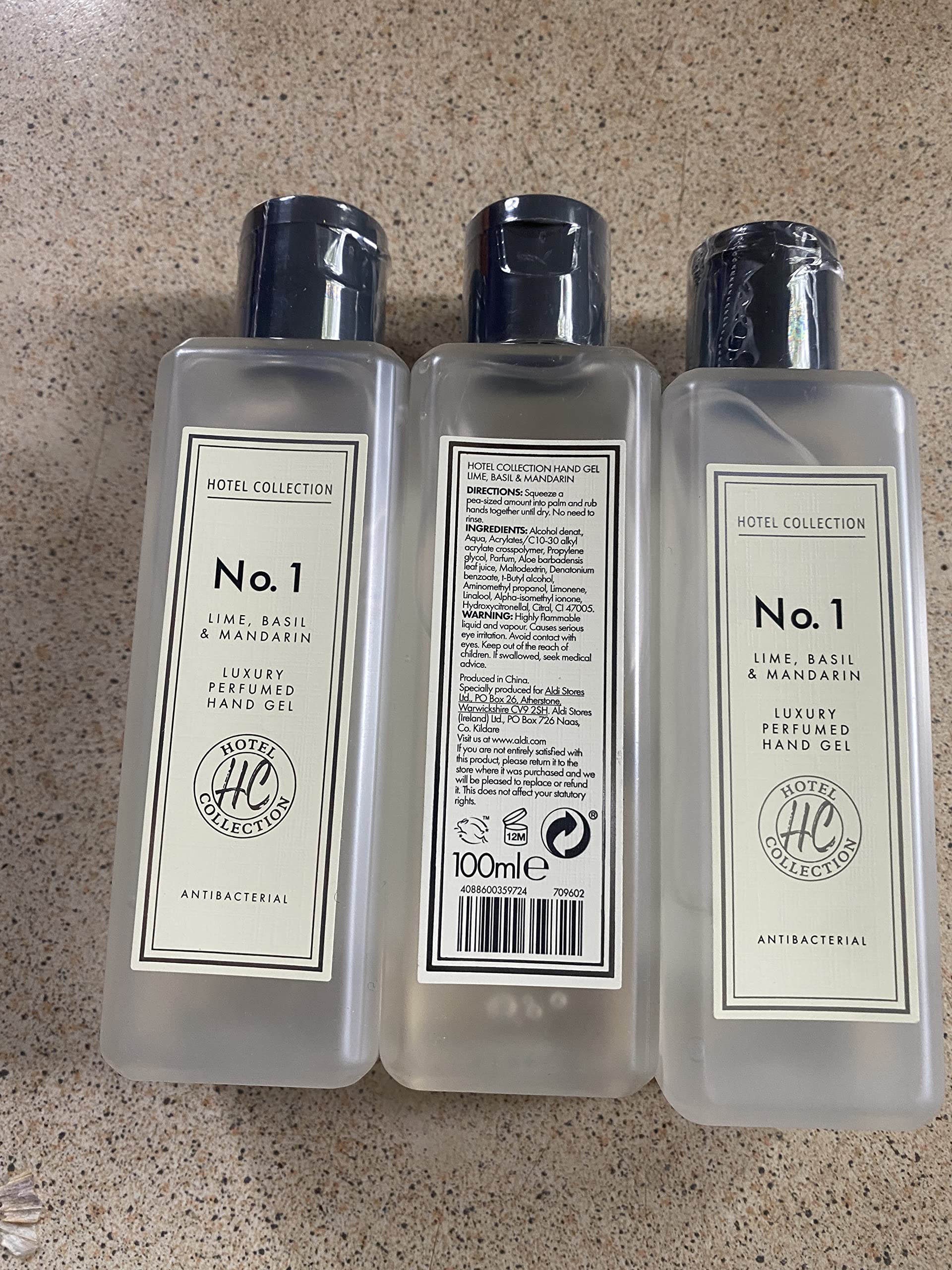 Aldi Hotel Collection No.1 Lime, Basil & Mandarin Luxury Hand Gel ...