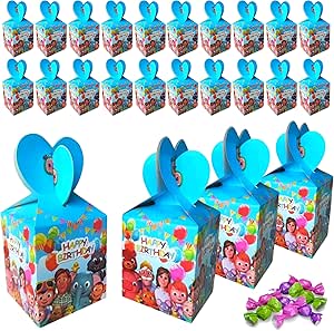 Amazon.com: 24PCS Candy Boxes Birthday Decorations Loot Bags Treat ...