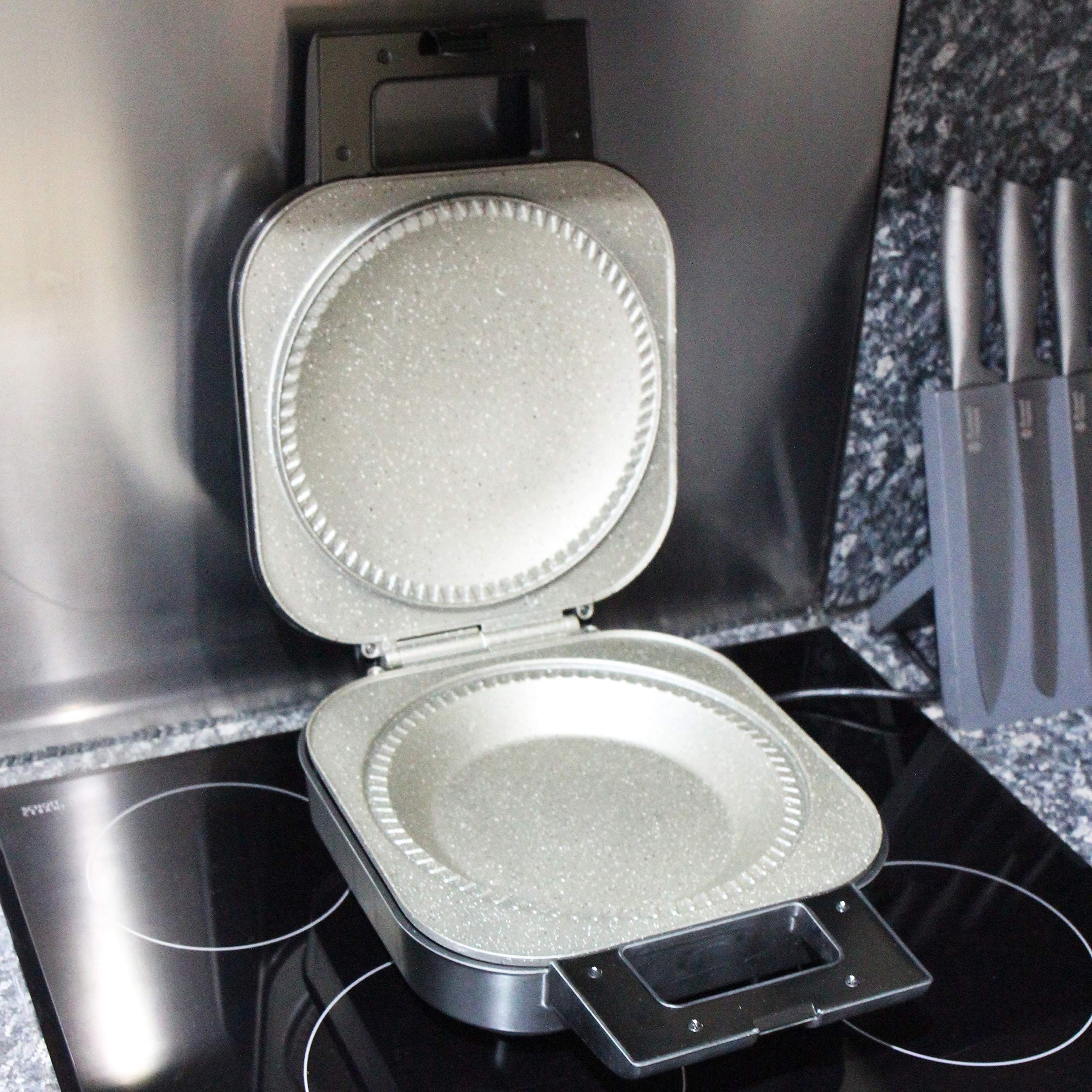 Buy Schallen Large Single Electric 1200W Non-Stick Deep Fill Pie Maker ...