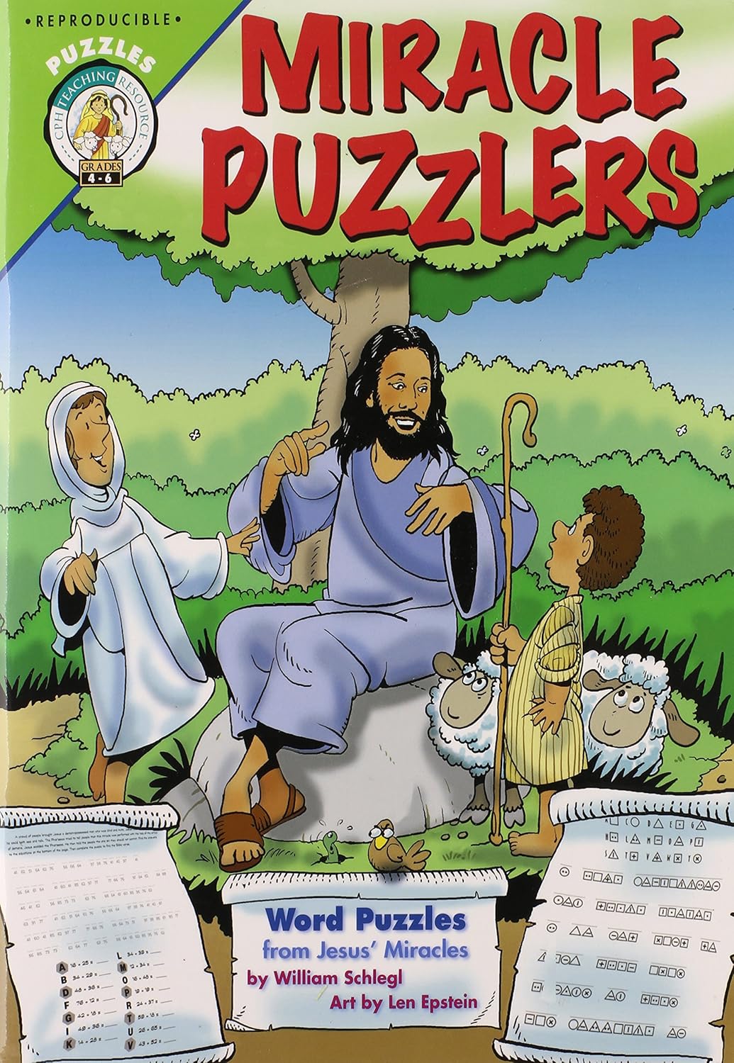 Miracle Puzzlers: 28 Word Puzzles Based on Jesus Miracles: Schlegel ...
