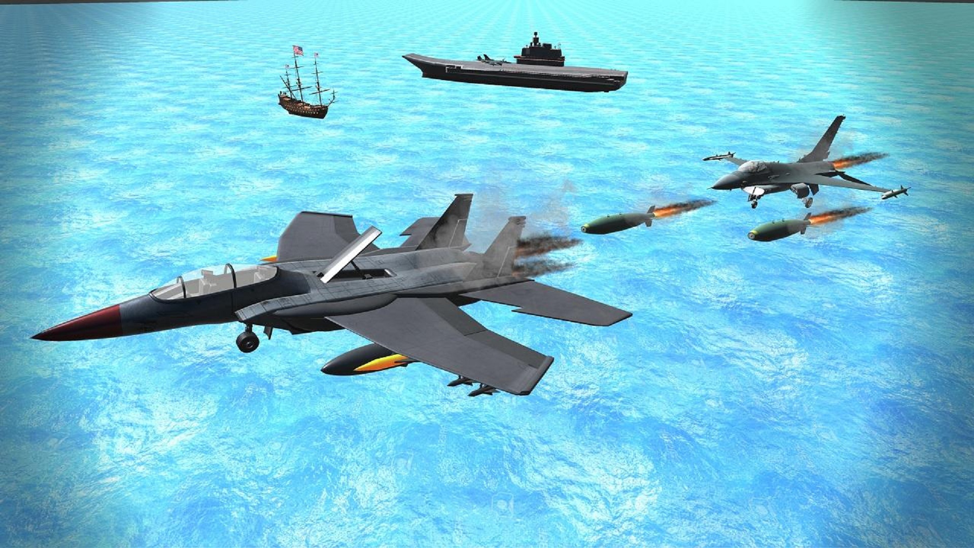 Real Naval Flying Jet War 3D - App on Amazon Appstore