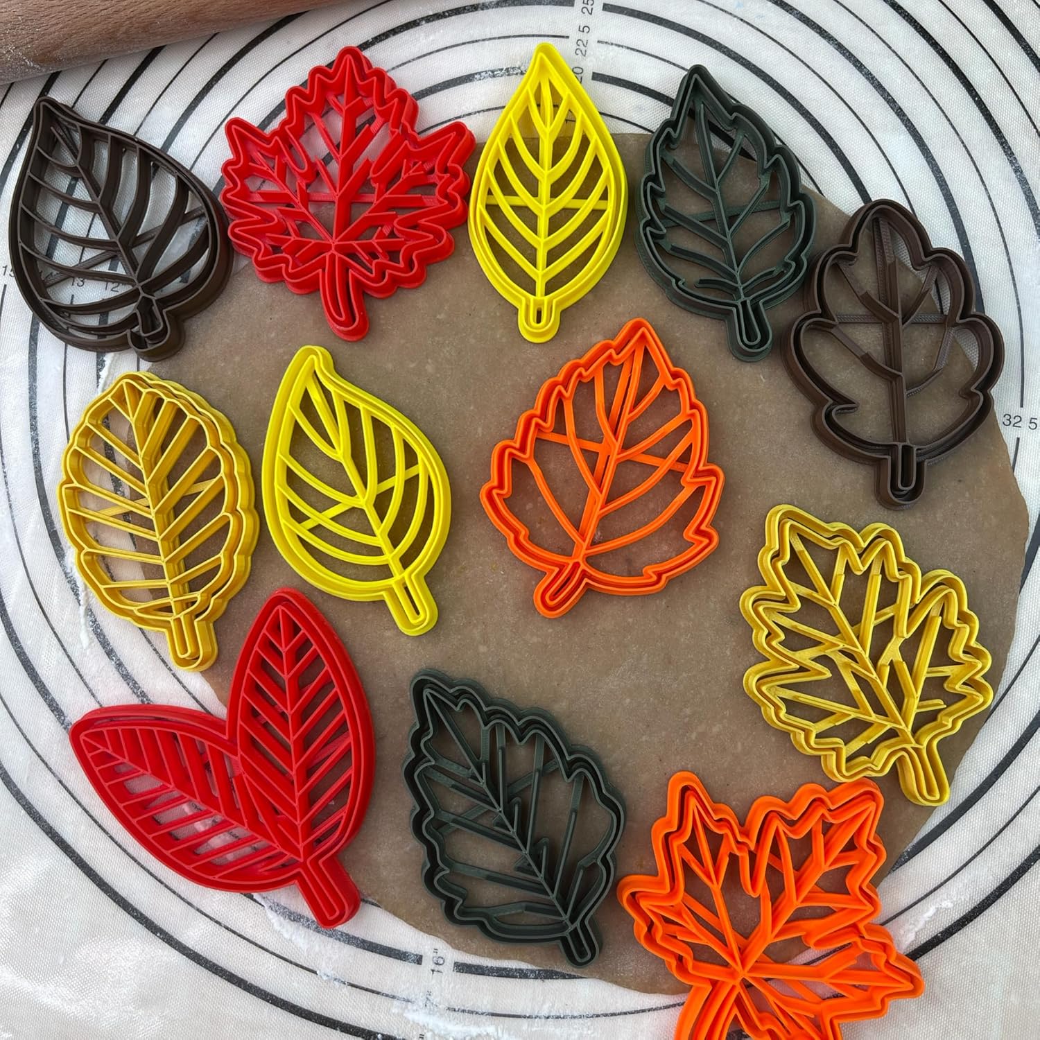 Amazon.com: Set of 12 "Fallen Leaves" Fall Leaves Cookie Cutter & Mold ...