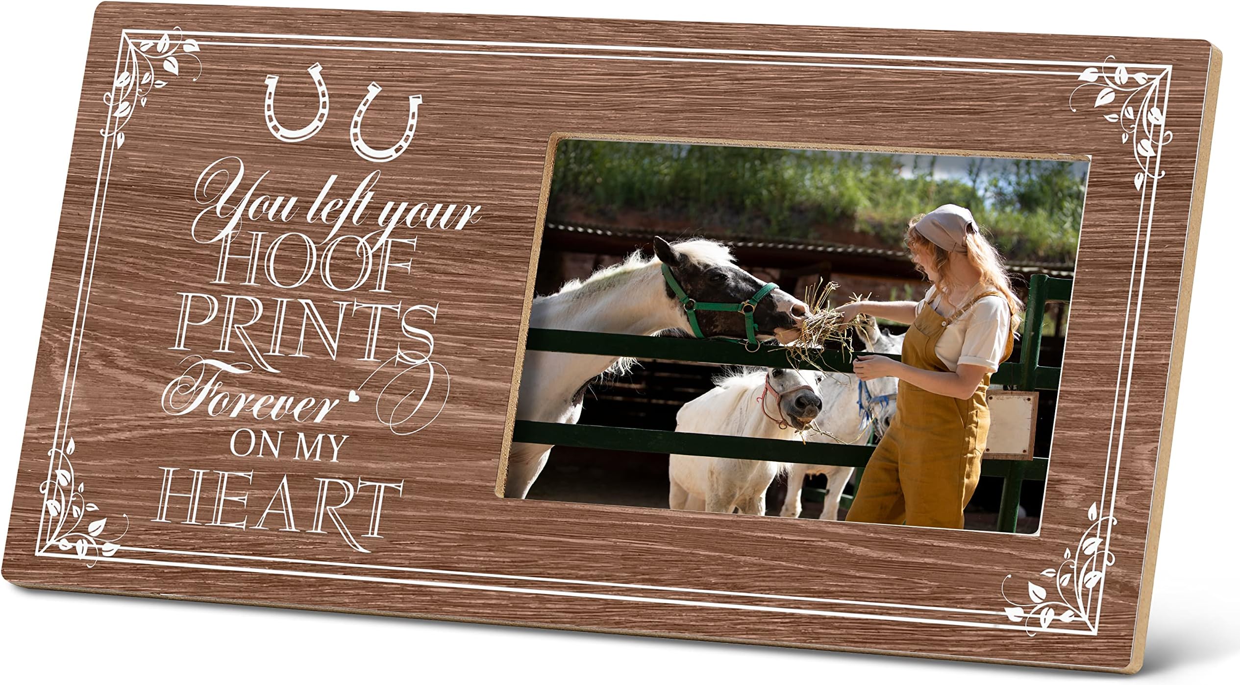 Amazon.com - HUKINE Horse Gift Picture Frame 5x7, Horse Decor Photo ...