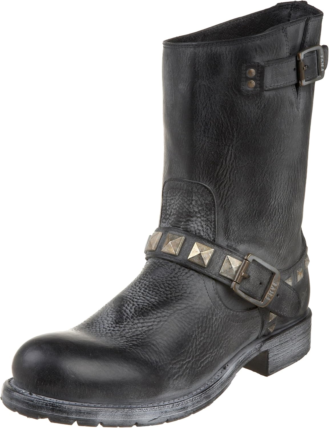 FRYE Mens Rogan Studded Engineer Rogan Stud Engineer Black Size: 8 UK ...