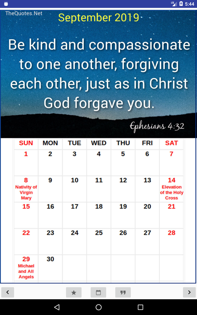 Christian Calendar 2019 - App on Amazon Appstore