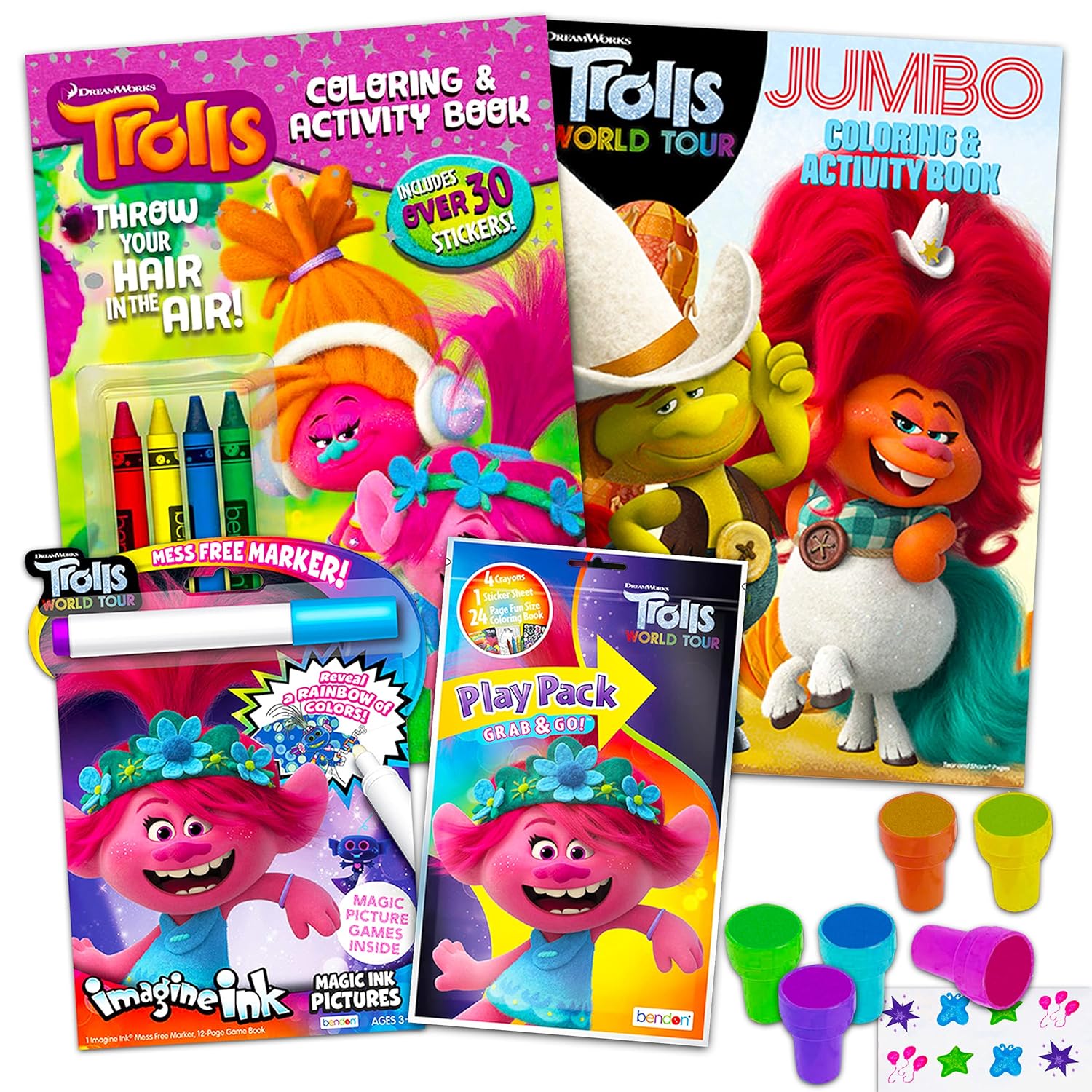 DreamWorks Trolls Coloring and Activity Set Ultimate Bundle ~ Trolls ...