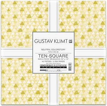 Amazon.com: Gustav Klimt Neutral Ten Square 42 10-inch Squares Layer ...