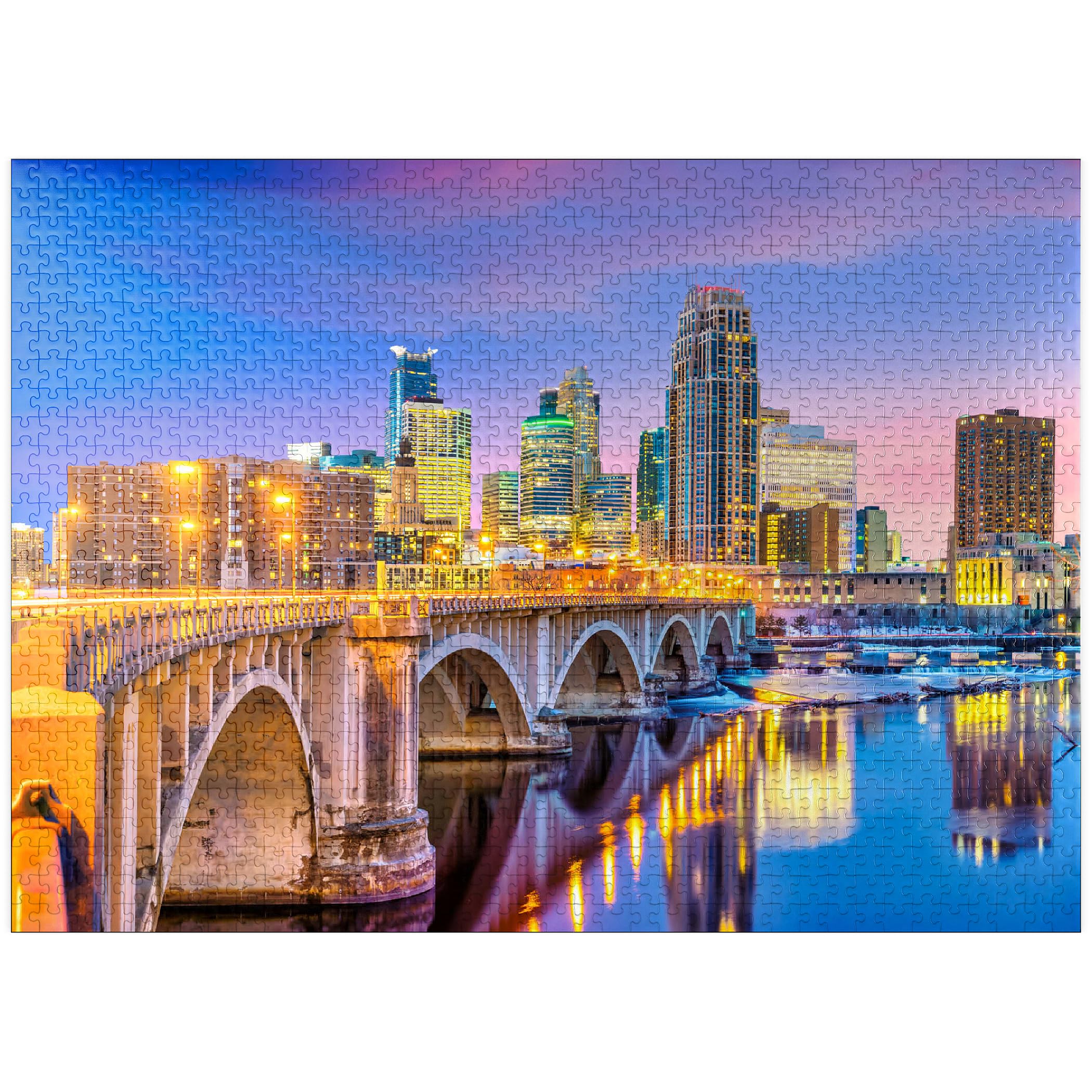 Amazon.com: MyPuzzle Skyline of Downtown Minneapolis in Minnesota, USA ...